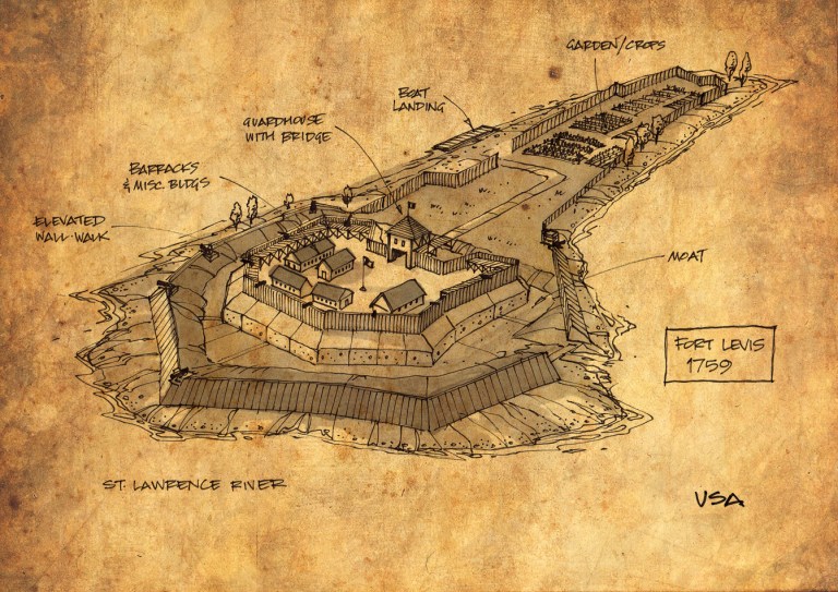 SUBMERGED FORTRESS OF DOOM: An island fort under the St. Lawrence River ...